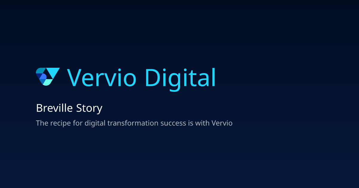 Vervio - Breville Story