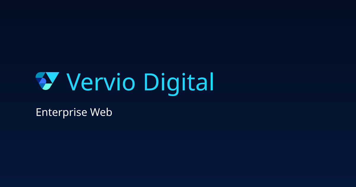 Vervio - Enterprise web